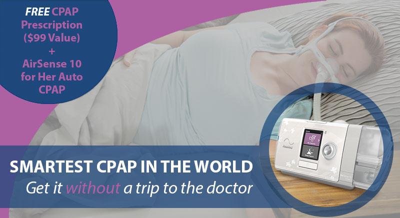 Free CPAP Prescription Refill with AirSense Auto CPAP for Her [Offer ...