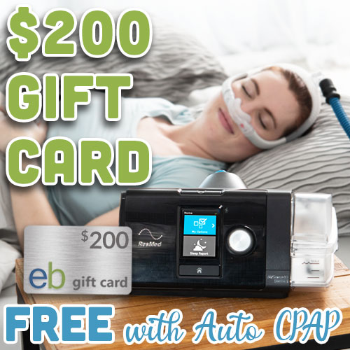 Free $200 Rewards Card With Any Auto CPAP - Easy Breathe