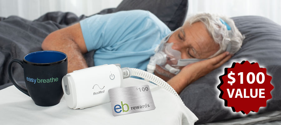 Free $100 Rewards Card With Any CPAP | Flag Day Sale - Easy Breathe