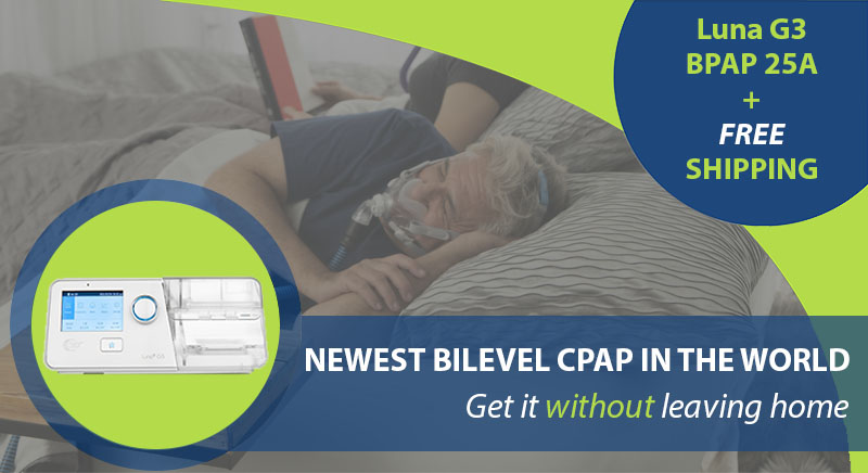 NEW! Bilevel CPAP arrives from 3B Medical Luna G3 BPAP 25A - Easy Breathe