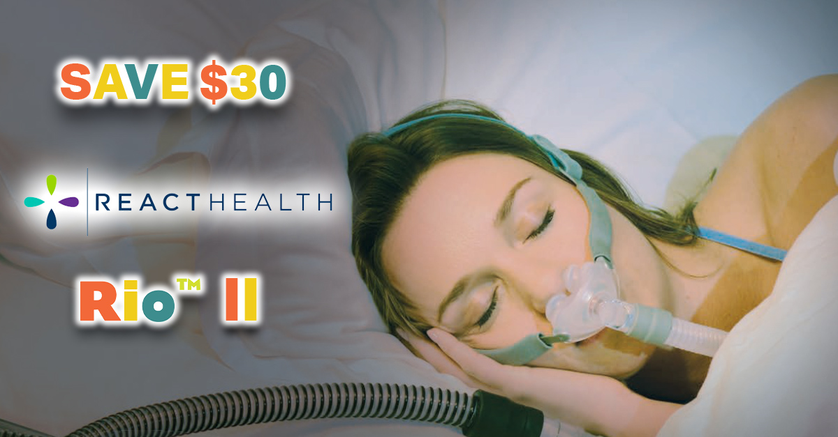React Health's Lightest Mask, Rio II | On Sale Now! - Easy Breathe
